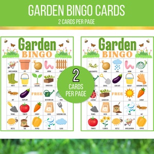Garden Bingo, Spring Bingo, Garden Game, Garden Activity, Garden ...
