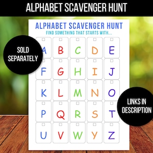 Neighborhood Scavenger Hunt for Kids, Outdoor Nature Scavenger Hunt ...