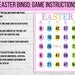 Easter Bingo, 100 Easter Bingo Cards, Easter Activity, Kids Easter ...