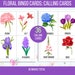 Flower Bingo, Spring Bingo, Garden Bingo, 40 Printable Flower Bingo ...
