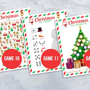 Christmas Game Bundle, 16 Printable Christmas Games, Christmas ...