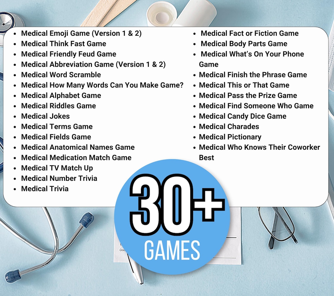 Medical Games Bundle, Medical Trivia Games, Medical Games Trivia Bundle ...