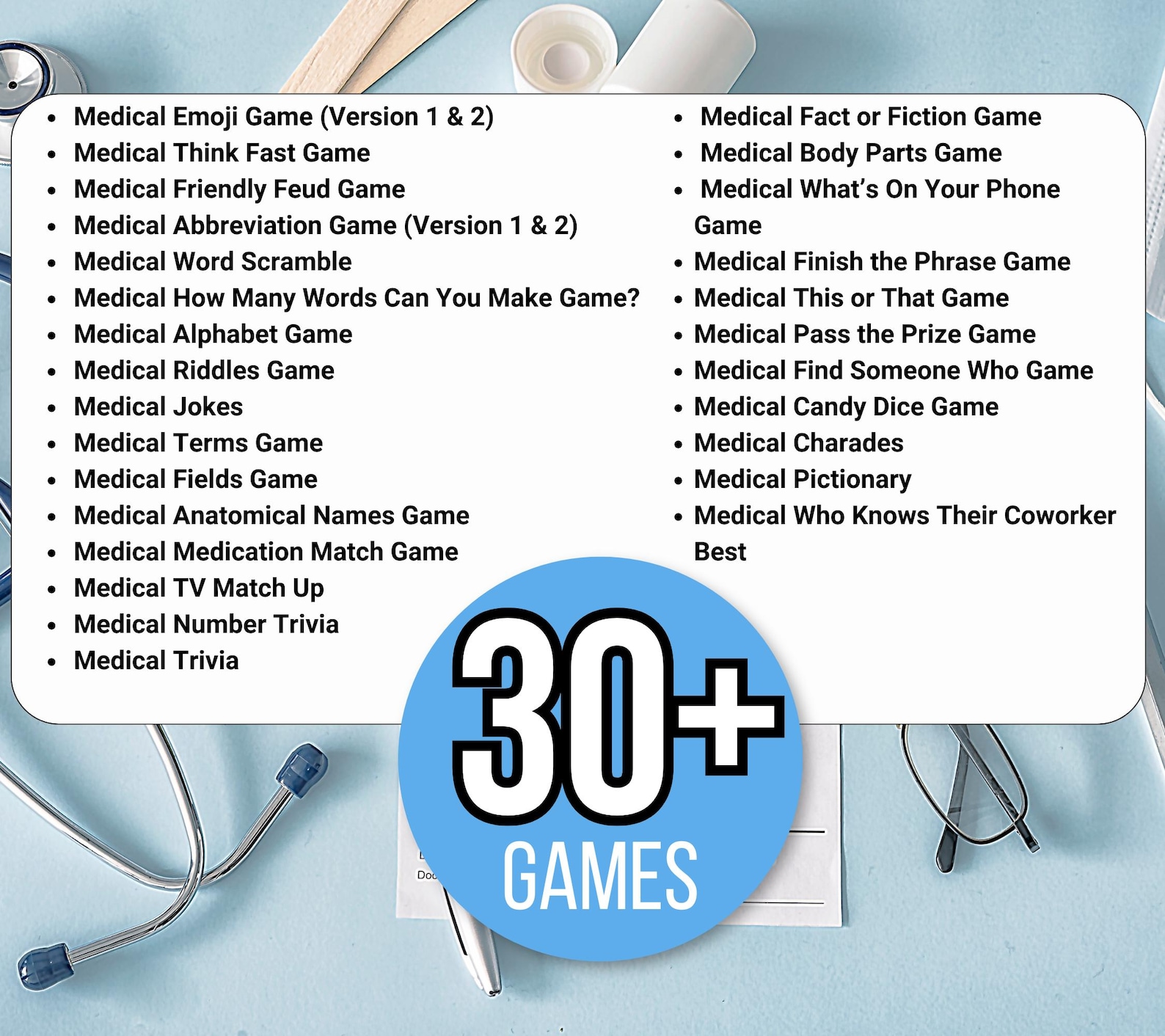 Medical Games Bundle, Medical Trivia Games, Medical Games Trivia Bundle ...
