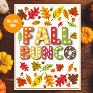 Fall Bunco Score Sheet, Fall Bunco, Fall Bunco Game, Fall Bunco ...