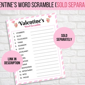 Valentine's Day Word Search, Fun Valentines' Day Game, Printable ...