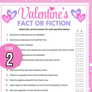 Valentine's Bible Trivia Games, Valentine's Day Trivia, Valentine's Day ...