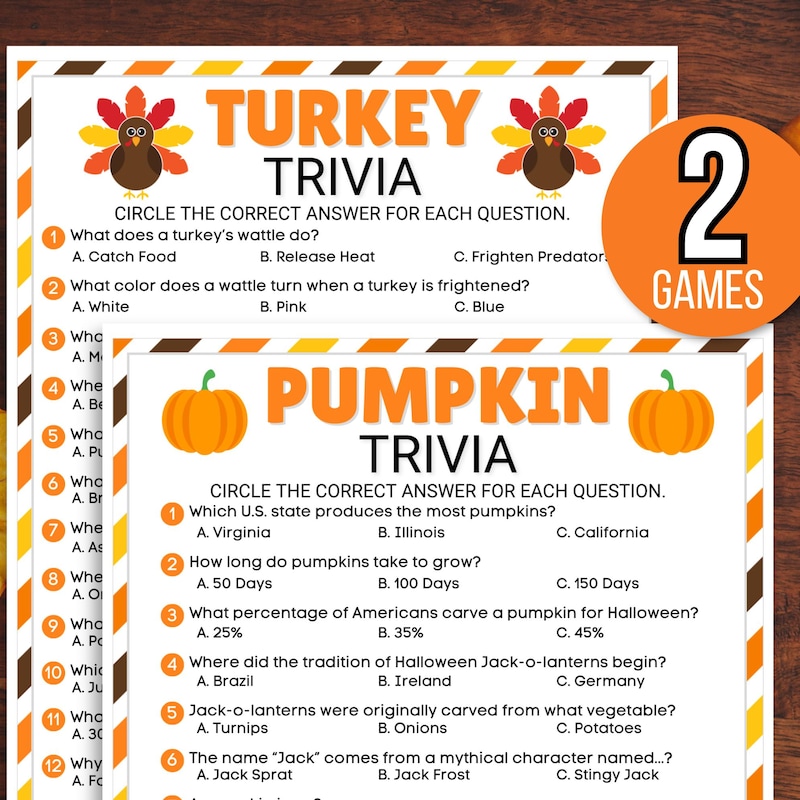 Thanksgiving Jeopardy - Etsy