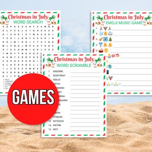 16 Christmas in July Activities, Christmas in July Activity Bundle ...