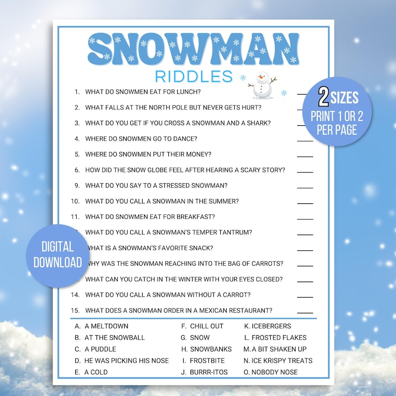Winter Rhyming Game - Etsy