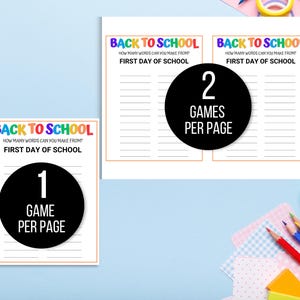 Back to School Games, Back to School Game Bundle, Back to School ...
