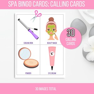 Spa Bingo, 40 Spa Bingo Cards, Spa Birthday Party Game, Girls Party ...