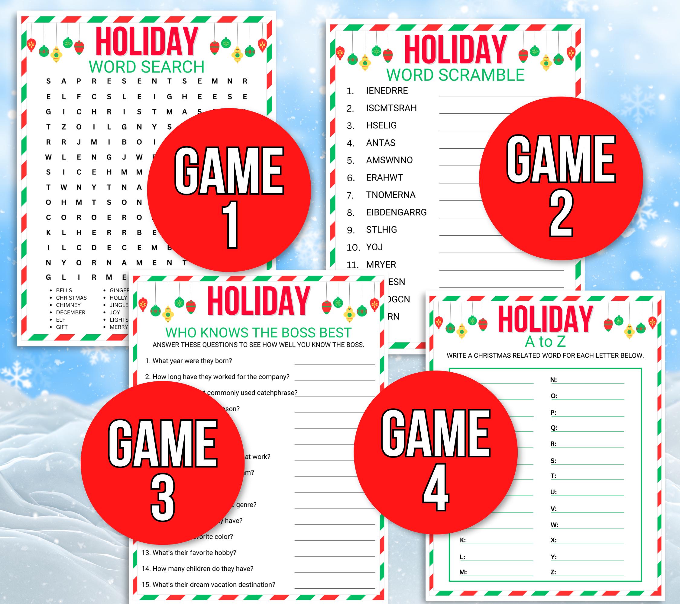 Holiday Office Party Games, Office Party Games, Holiday Office Party ...