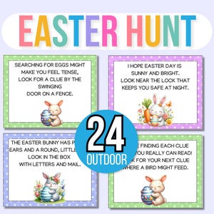 Indoor Easter Scavenger Hunt for Kids, Outdoor Treasure Hunt for Kids ...