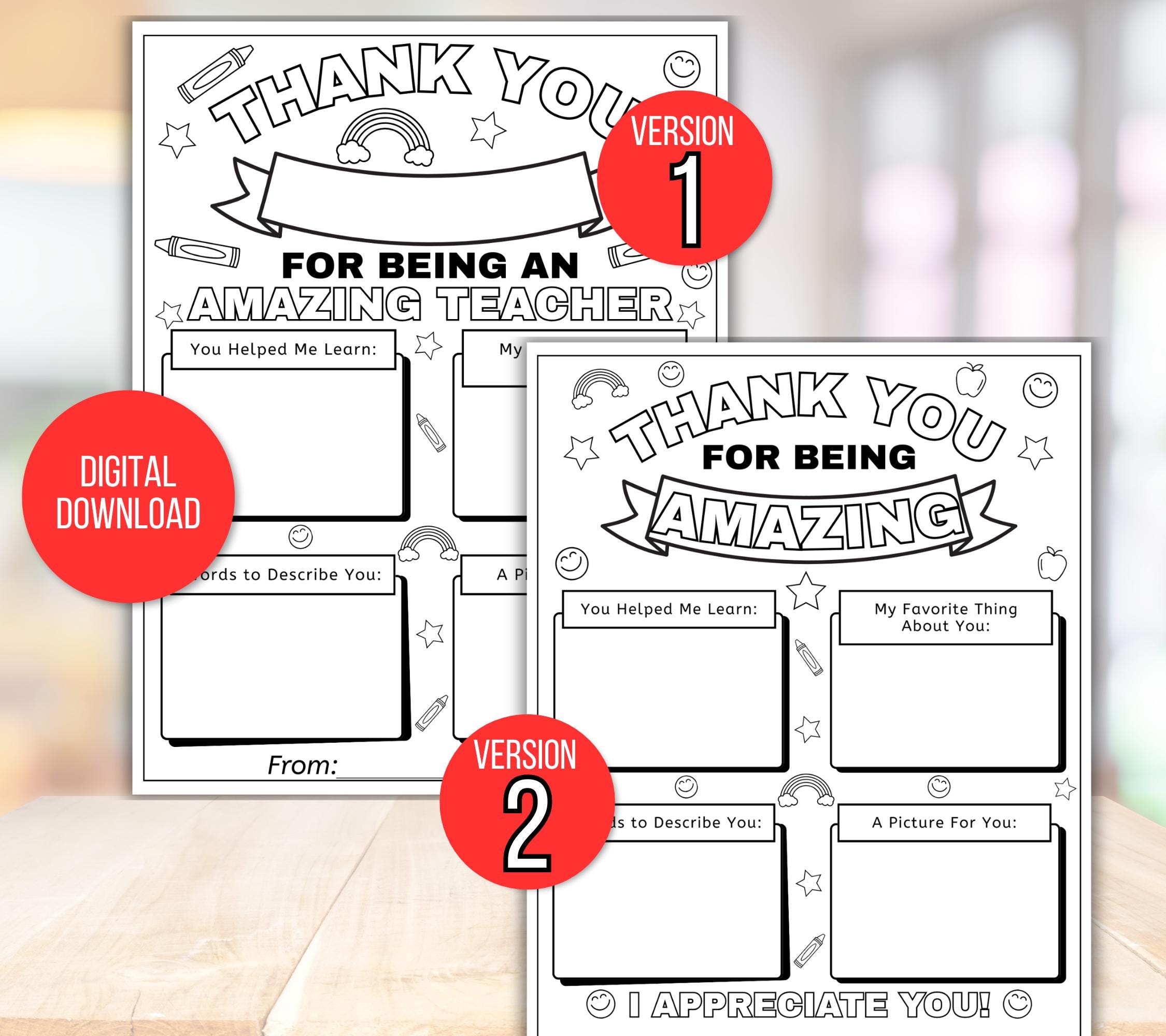 Teacher Appreciation Printable, Teacher Appreciation Gift, Teacher ...
