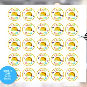 Taco Bingo, 30 Printable Taco Bingo Cards, Taco Activity for Kids, Taco ...