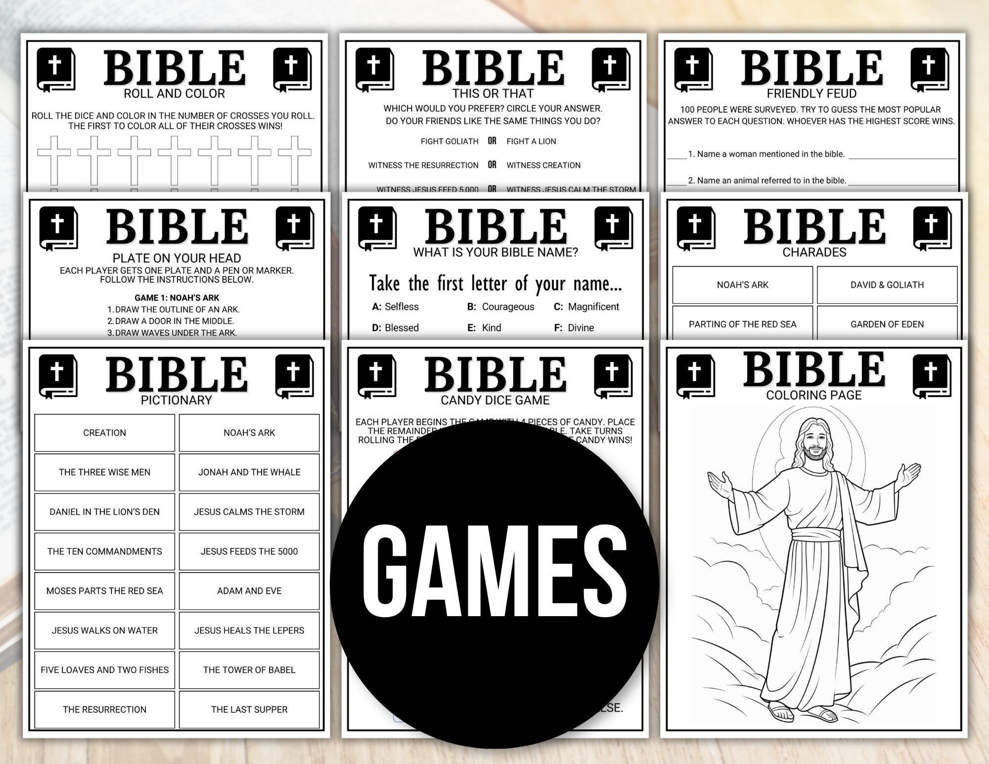 Bible Games, Bible Trivia Games, Bible Activities, Youth Group ...