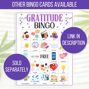 Mindfulness Bingo, 30 Mindfulness Bingo Cards, Gratitude Bingo ...
