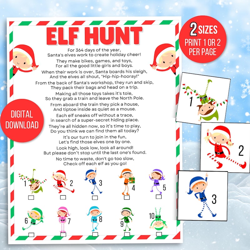 Scavenger Hunt for Elfs - Etsy