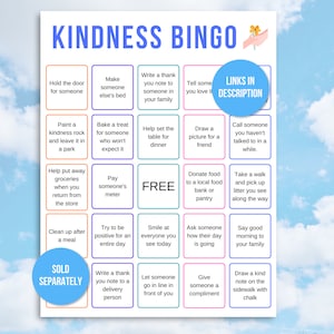 Kindness Cards, 36 Coloring Kindness Cards, Compliment Cards, Acts of ...