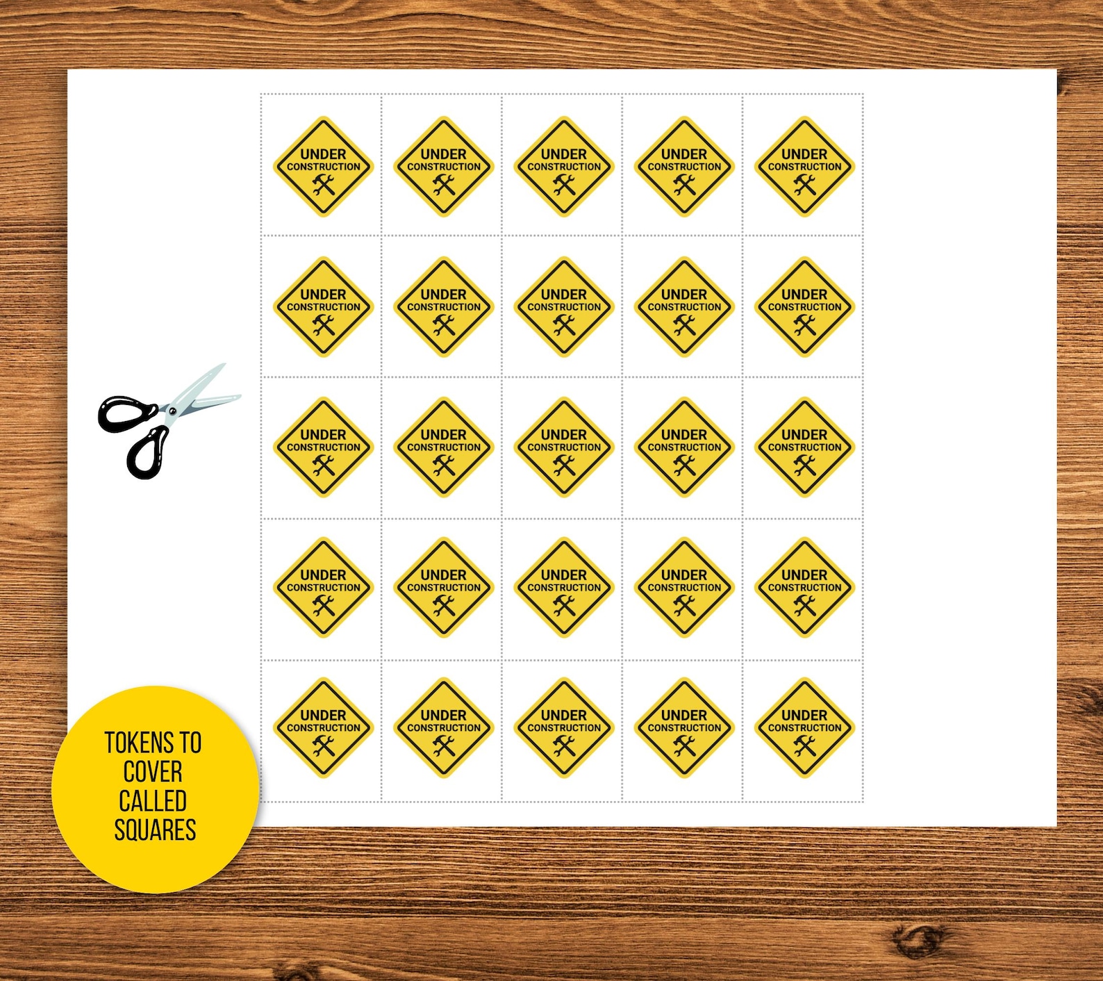 Construction Bingo, 30 Printable Construction Bingo Cards, Construction ...