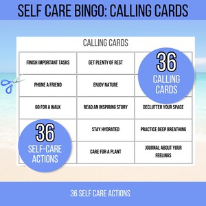 Self Care Bingo, 50 Self Care Bingo Cards, Self Care Challenge, Self ...
