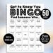 Church Bingo, 50 Church Bingo Cards, Christian Bingo, Find Someone Who ...