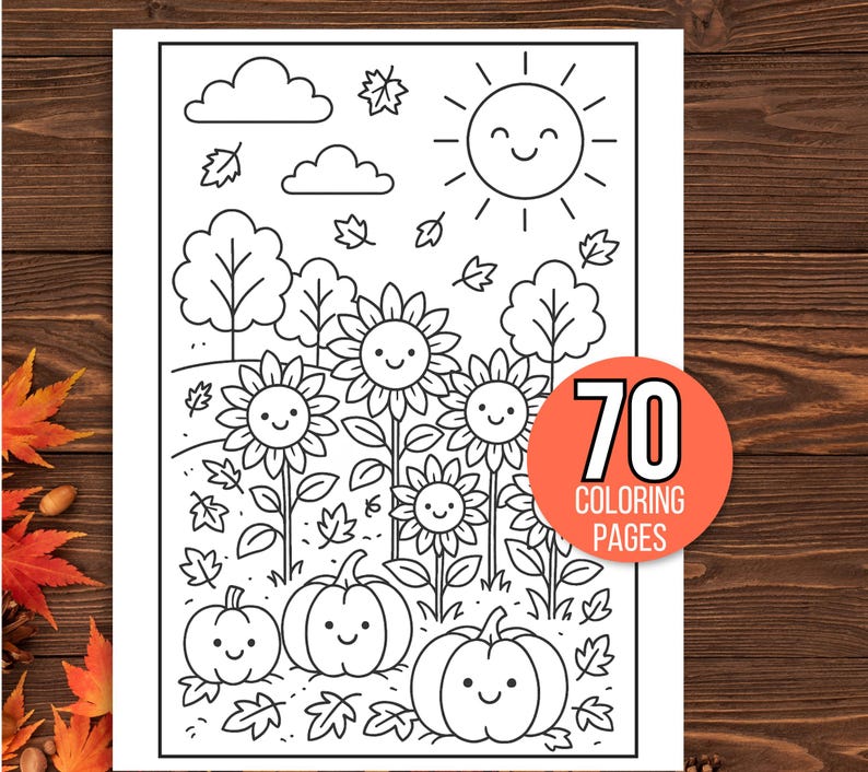 Fall Coloring Pages, Fall Coloring Book, Fall Coloring Sheets, Autumn ...