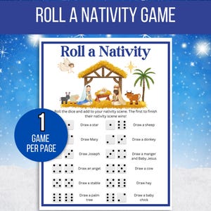 Roll a Nativity, Nativity Game, Birth of Jesus Game, Christmas Bible ...