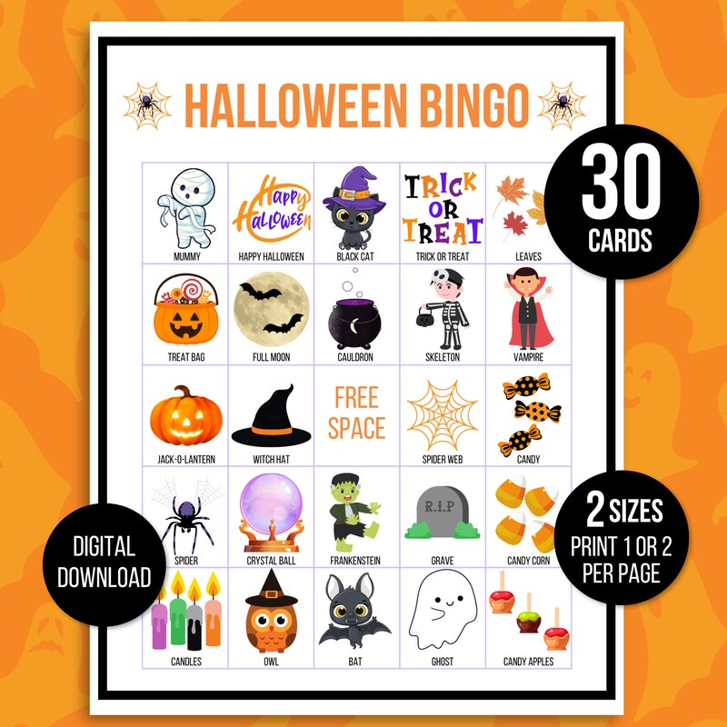 Halloween Bingo - Etsy
