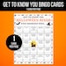 Halloween Get to Know You Bingo, Halloween Bingo, Halloween Games, Find ...