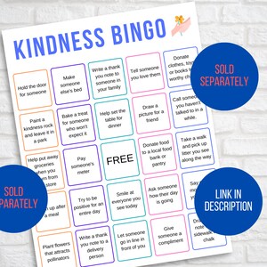 Kindness Calendar, Acts of Kindness Calendar, Kid's Kindness Challenge ...