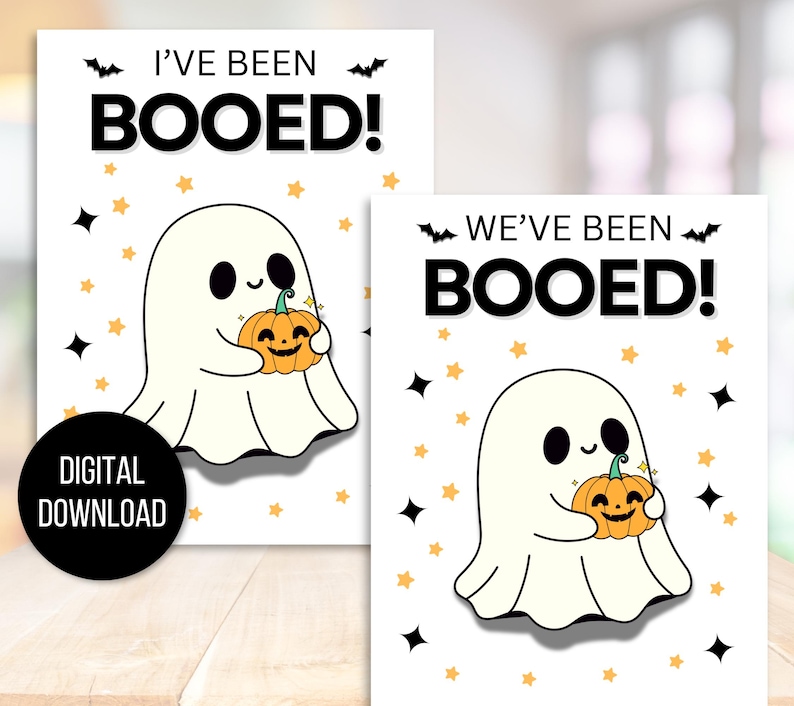 You've Been Boo'd Printable Halloween Kit, I've Been Booed Coworker ...