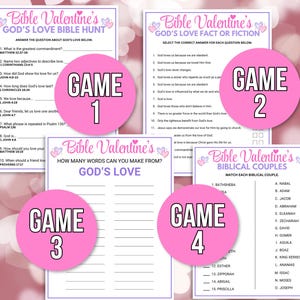 Valentine's Bible Games, Bible Valentine's Party Games, Valentine's ...