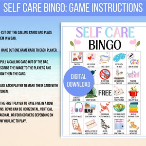 Self Care Bingo, 30 Self Care Bingo Cards, Self Care Challenge, Self ...