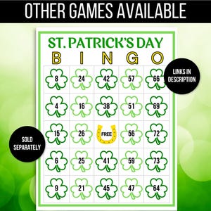 St. Patrick's Day Game, Who is Most Like a Leprechaun Game, St. Patrick ...