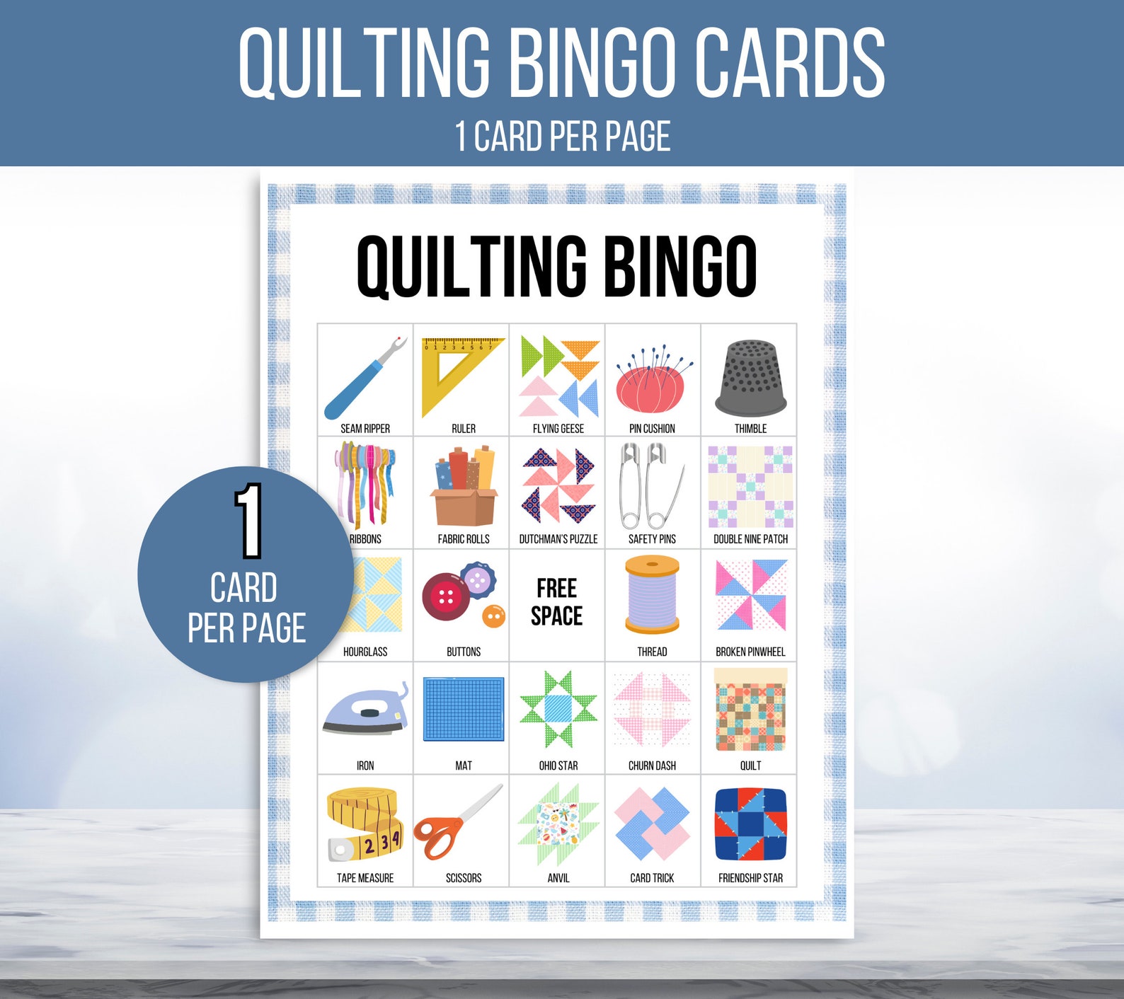 Quilt Bingo, 30 Printable Quilt Bingo Cards, Quilting Bingo, Quilting ...