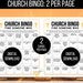 Church Bingo, 50 Church Bingo Cards, Christian Bingo, Find Someone Who ...