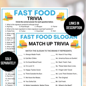 TV Commercial Trivia Game, TV Slogans Trivia Game, TV Commercial Match ...