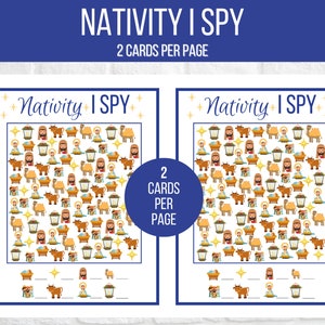 Nativity I Spy, Holiday I Spy, Nativity Seek and Find, Christmas ...