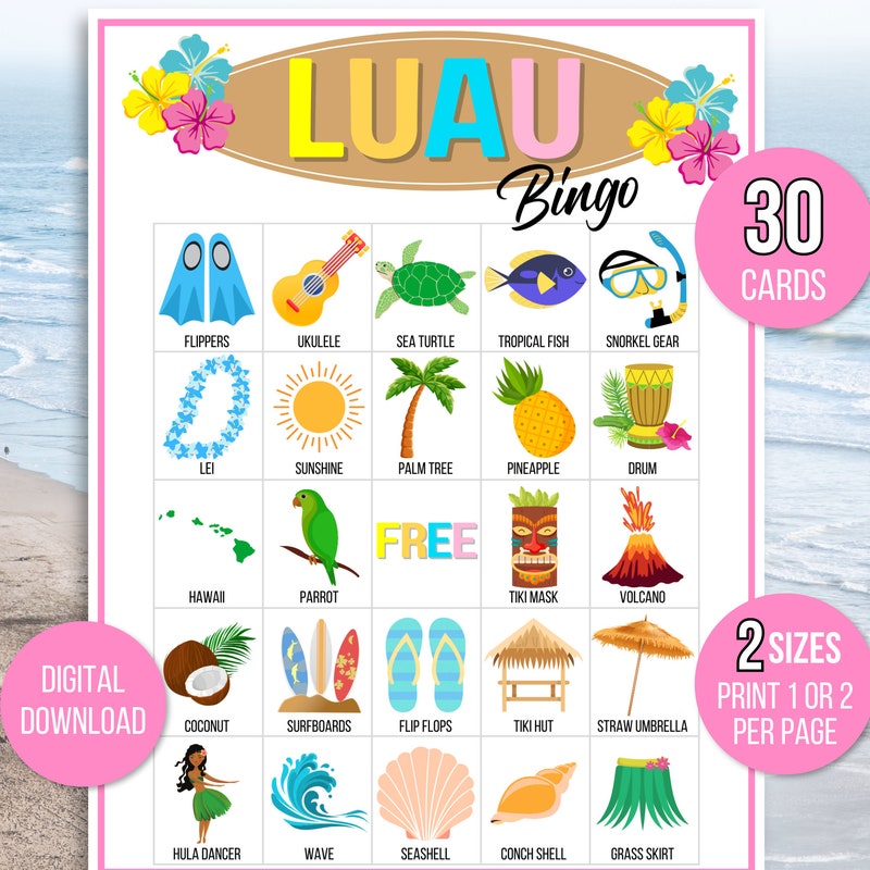 Luau Games - Etsy