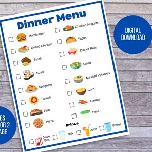 Pretend Play Menus, Pretend Restaurant Menus, Kids Play Menus, Kitchen ...
