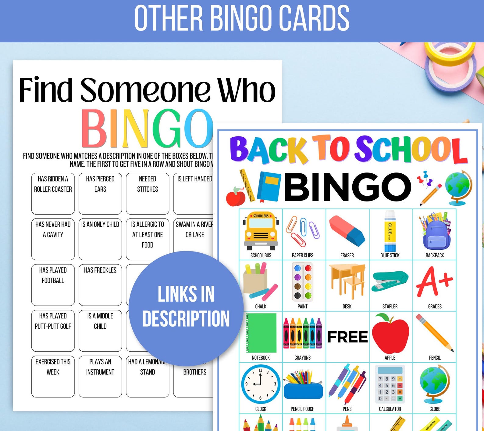 Back to School Bingo, Back to School Games, Classmate Bingo, Get to ...