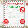 Christmas Music Bingo, Holiday Songs, 100 Cards + Playlist, Fun Game ...