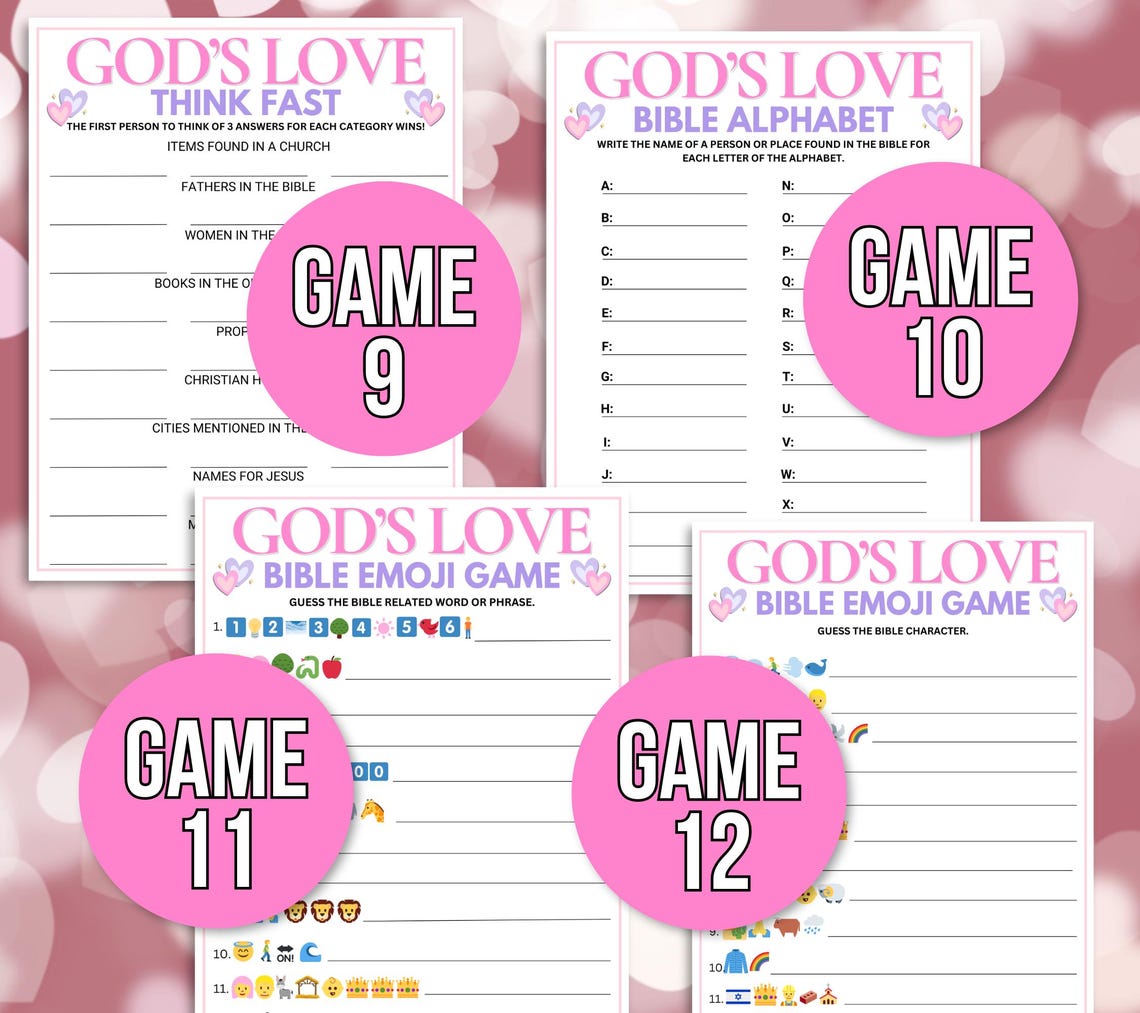 Bible Valentine's Games, Gods Love Bible Games, Valentine’s Bible ...