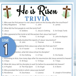Easter Bible Trivia, Resurrection Trivia, He is Risen Trivia, Religious ...