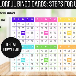 300 Bingo Cards, 6 per Page, Fun Party Game, Classroom Activity, Bingo ...