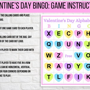 Valentine's Day Bingo Game for Kids: Instant Digital Download ...