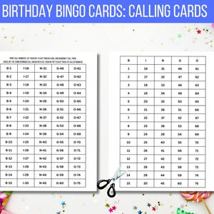 Birthday Bingo, 30 Birthday Bingo Cards, Birthday Party Game, Happy ...