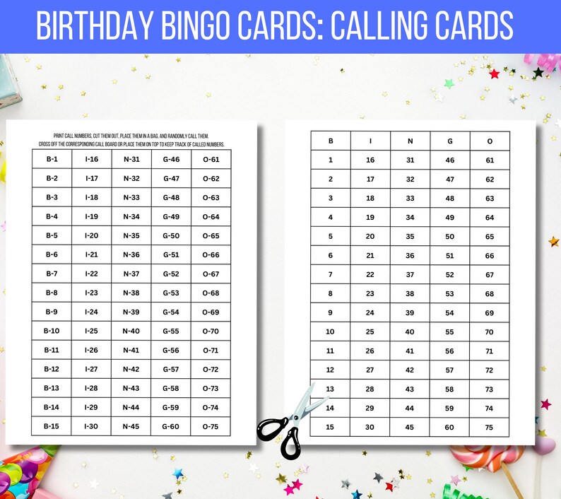 Birthday Bingo, 30 Birthday Bingo Cards, Birthday Party Game, Happy ...