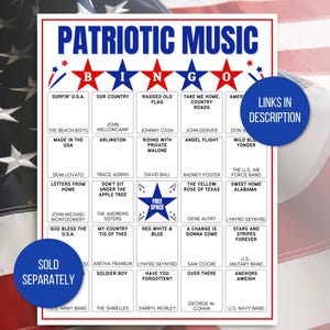 Patriotic Finish the Lyrics, 4th of July Party Game, Fun Patriotic Game ...